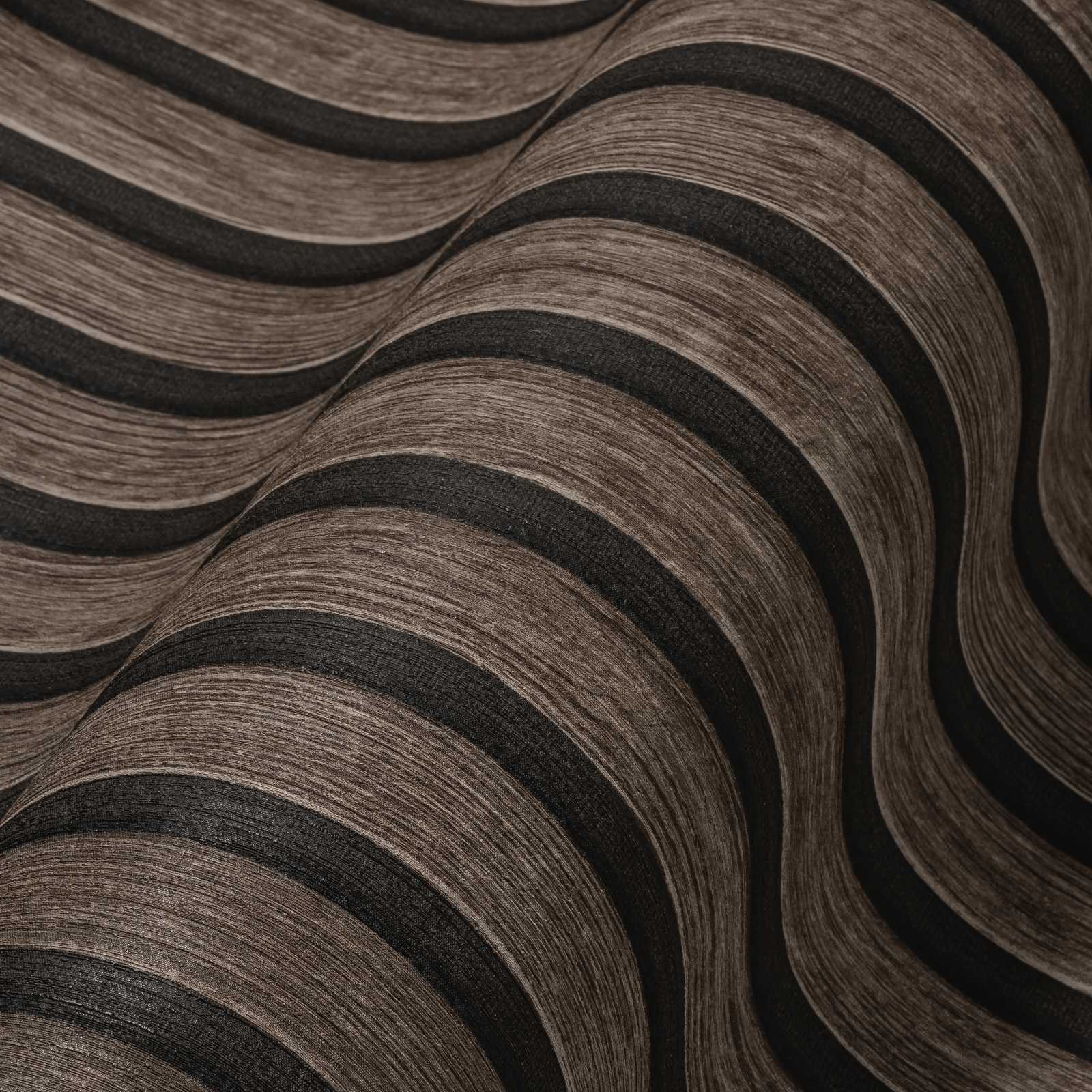 Acoustic Panels Jacobean Brown Ultra Realistic Satin Fleece Wallpaper ...