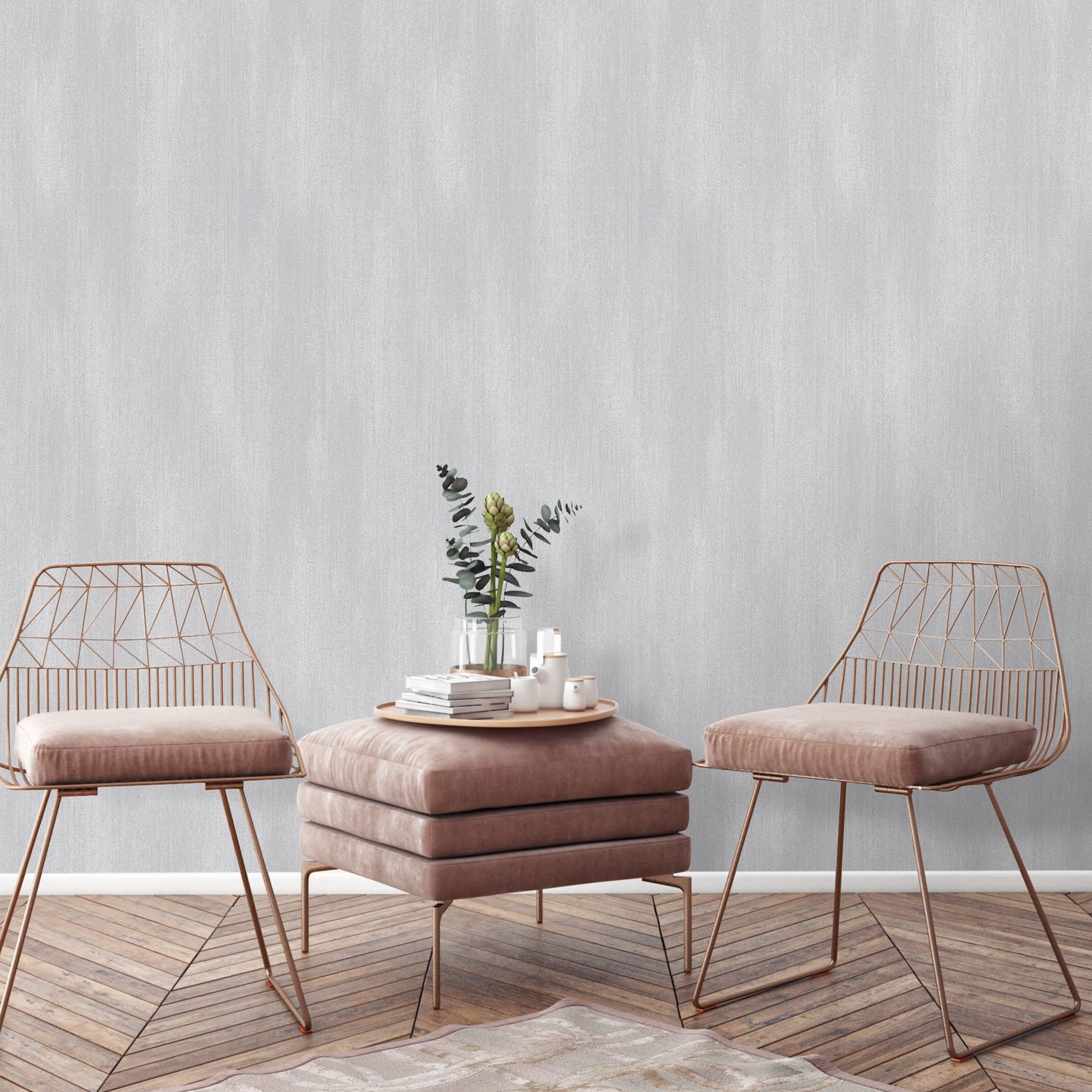 Royal Fabric Silver Grey Texture Wallpaper A10702 | A10702