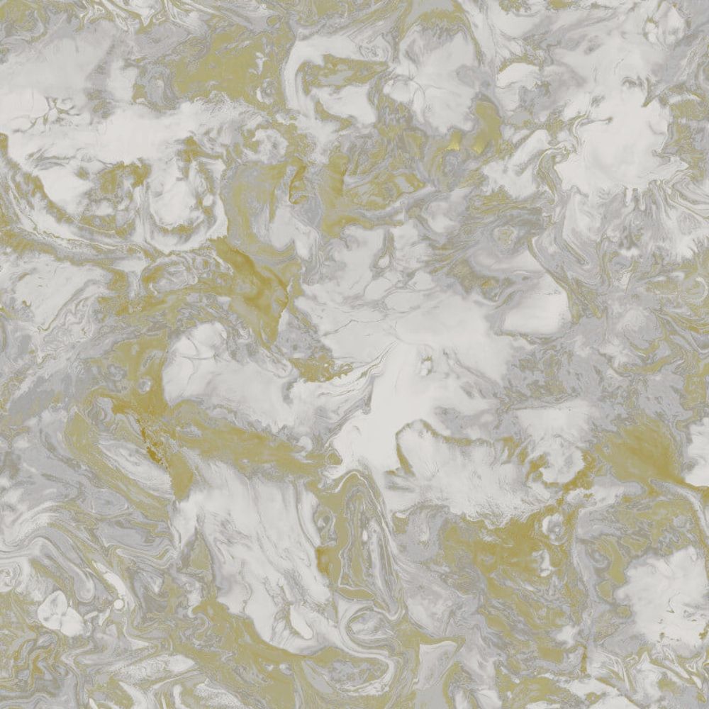 Liquid Marble Yellow | Yellow Marble Wallpaper | 6361