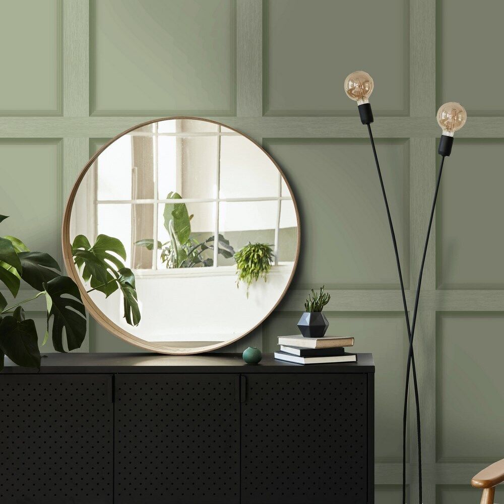 Modern Wood Panel Green Wallpaper 12982 Wooden Panelling | 12982